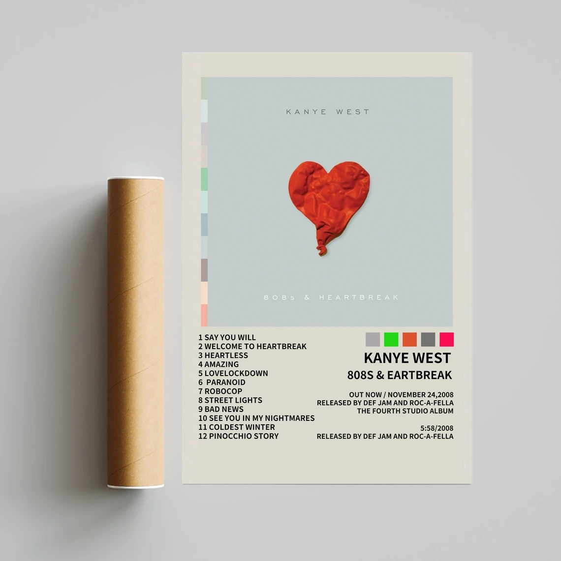 Kanye West Heartless Album Cover