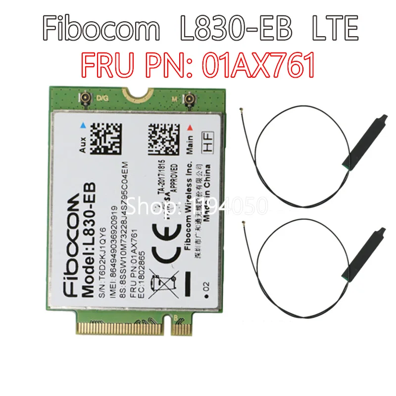 01AX761 Fibocom L830-EB WWAN Card for Lenovo Thinkpad X280 T480 T490 ...