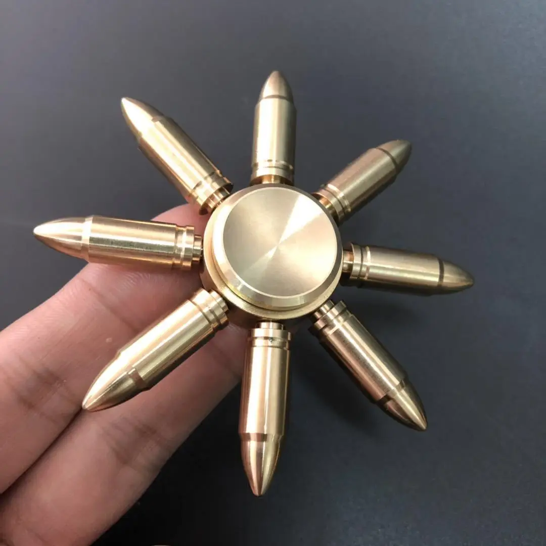 YUC Copper Metal Hand Spinner Fashion Bearing Spinner Brass Fidget ...
