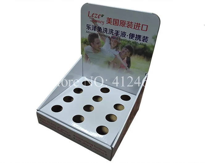 Custom counter hard and white paper display boxes for flowers and gifts ...