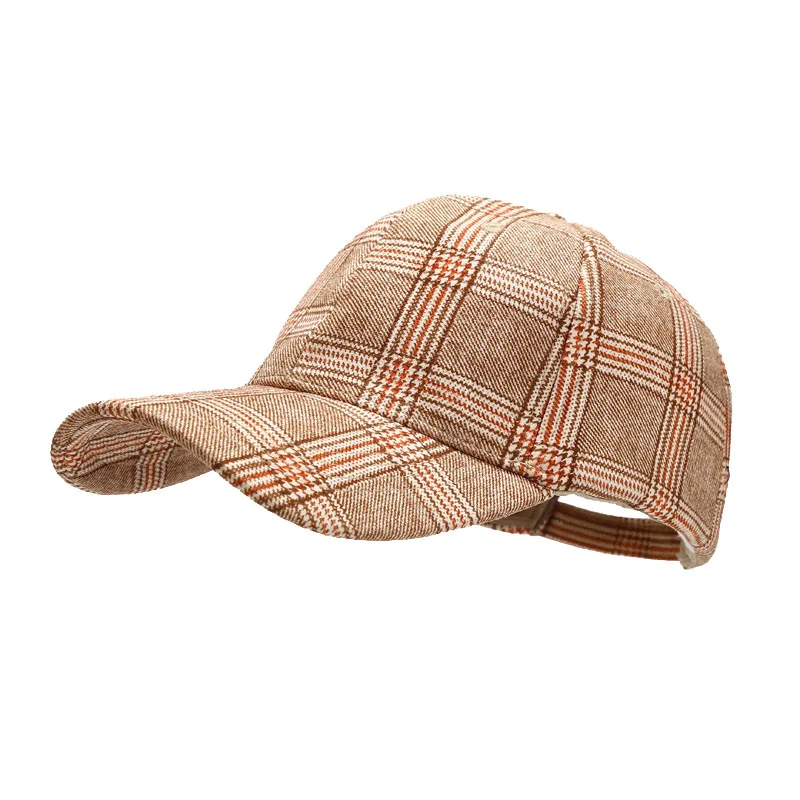 Plaid Baseball Cap Snapback Caps Casquette Hats Fitted Casual Gorras ...