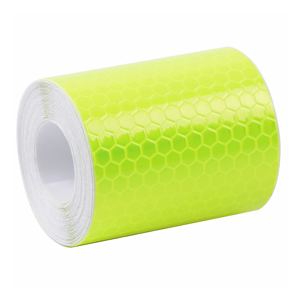 5CM-x-3Meter-Fluorescent-yellow-green-Reflective-Sticker-Automobile ...