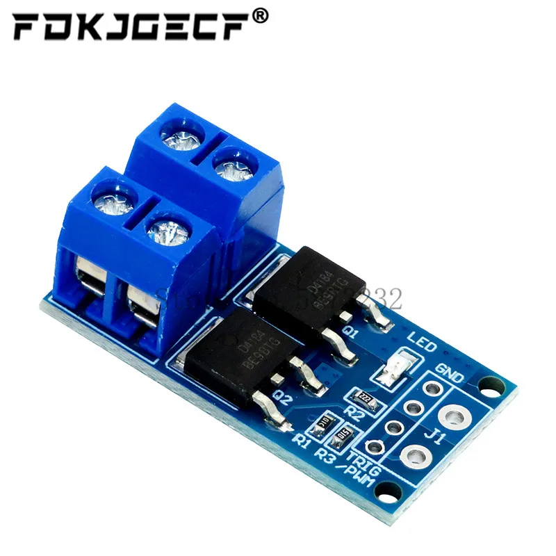 15A 400W MOS FET Trigger Switch Drive Module DC 5V-36V PWM Regulator ...