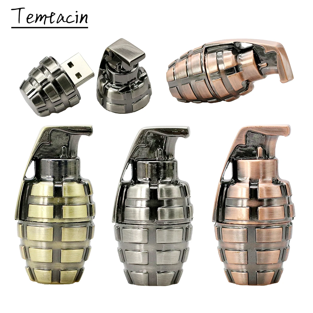 Cle-USB-Pen-Drive-Metal-Hand-Grenades-USB-Flash-Drive-8GB-16GB-32GB ...