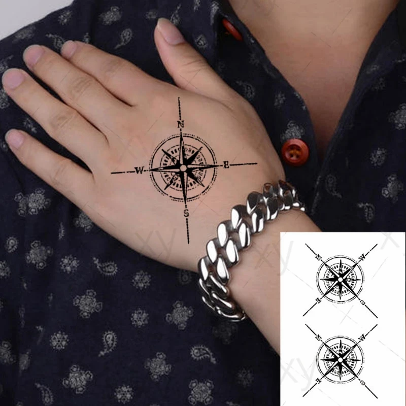 Compass Tattoo On Wrist