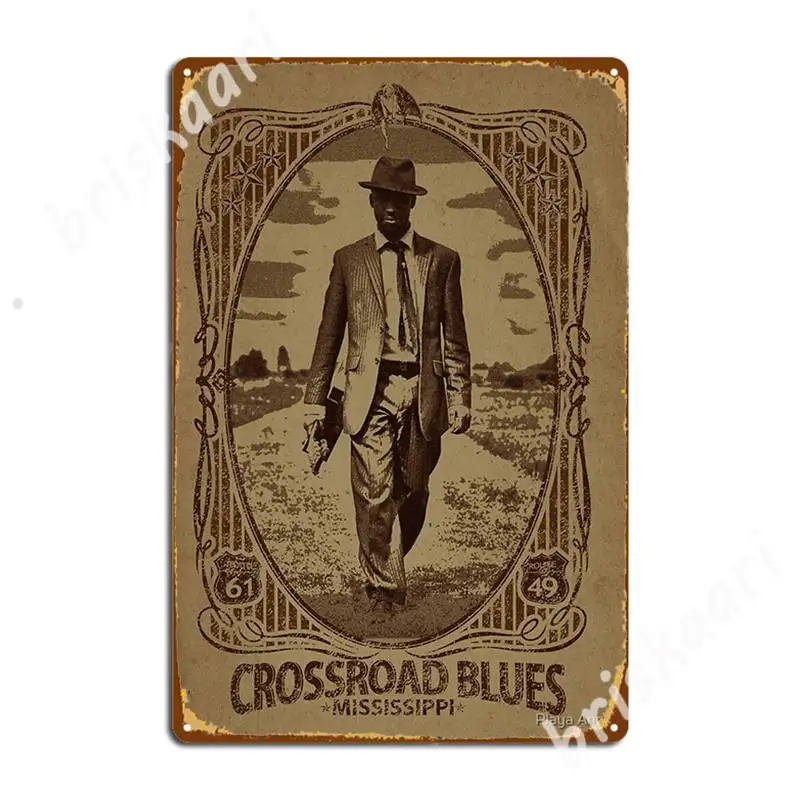 Crossroad Blues Metal Signs Cinema Garage Vintage Cinema Plaques Tin ...