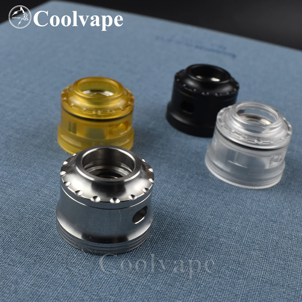 Coolvape-Hellfire-Maverick-rda-22mm-RDA-Black-pei-Ultem-3-ring-cap-para ...