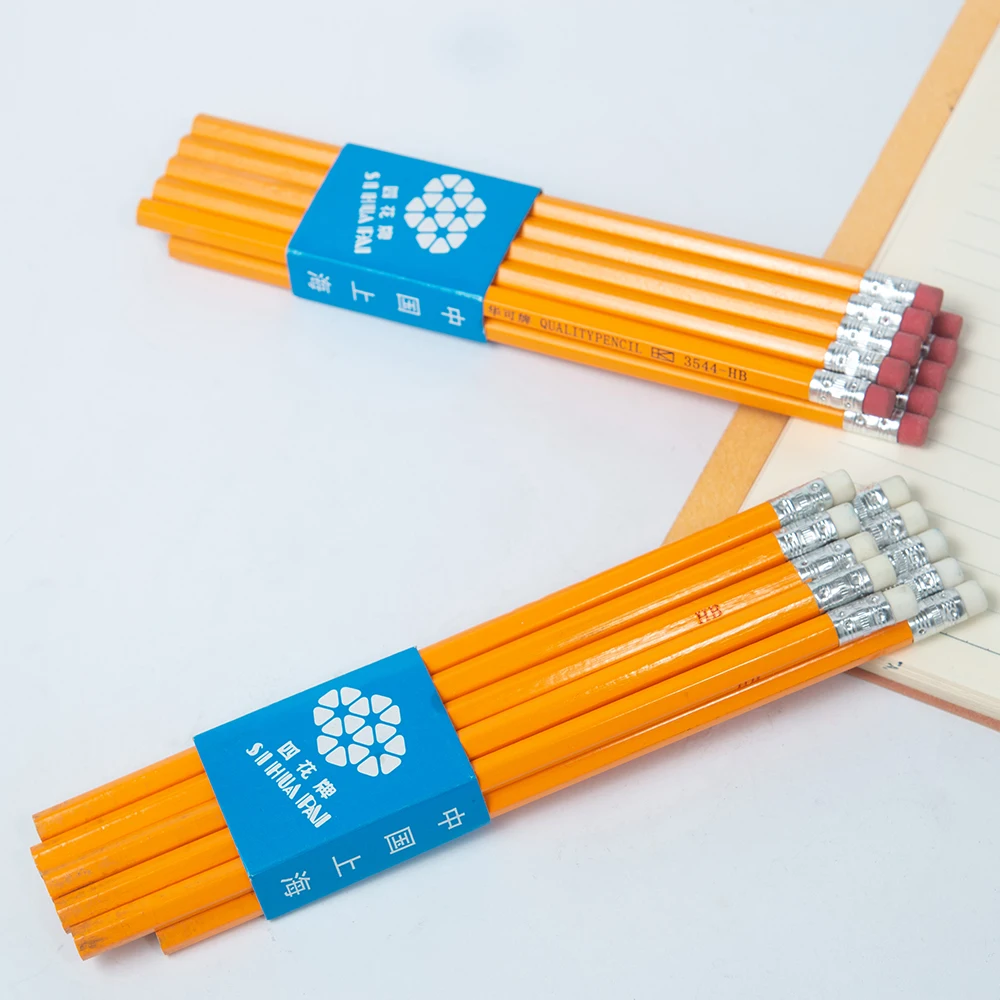 Crayon graphite,Crayon HB ordinaire en bois jaune, 10 pièces, crayon ...