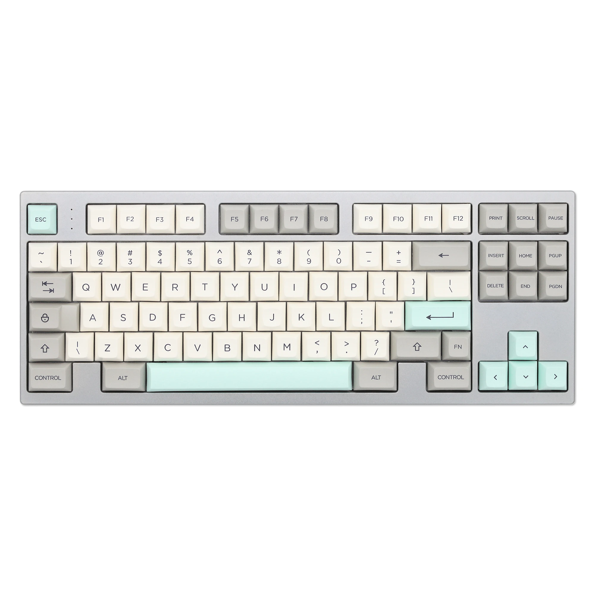 Wm Elegant Beige Grey Dye Sub Keycap Thick Pbt Dsa Profile For Keyboard ...