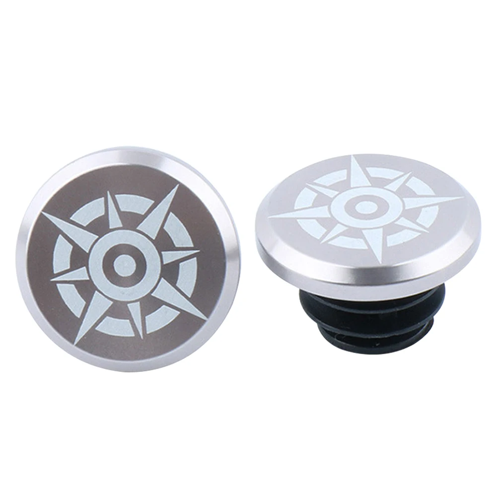 GUIDON,Black Astral--Embouts de guidon en alliage'aluminium, 2 pièces ...