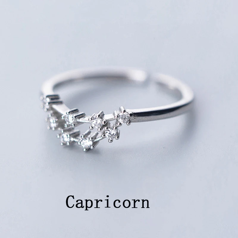 12 Constellations Zodiac Sign Finger Rings - SHOP THE NATION