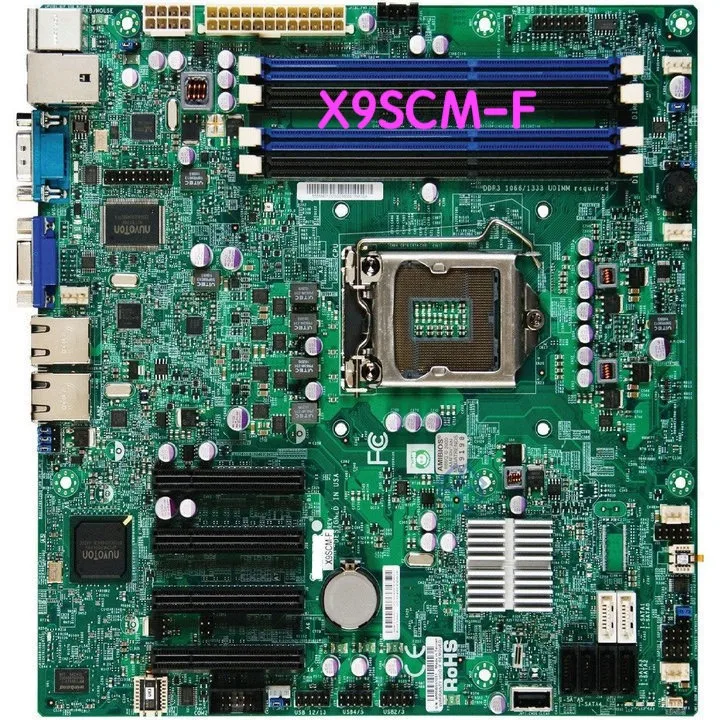 SUPER X9SCM-F Server Motherboard X9SCM-F LGA1155 1230V2 Mainboard fully ...