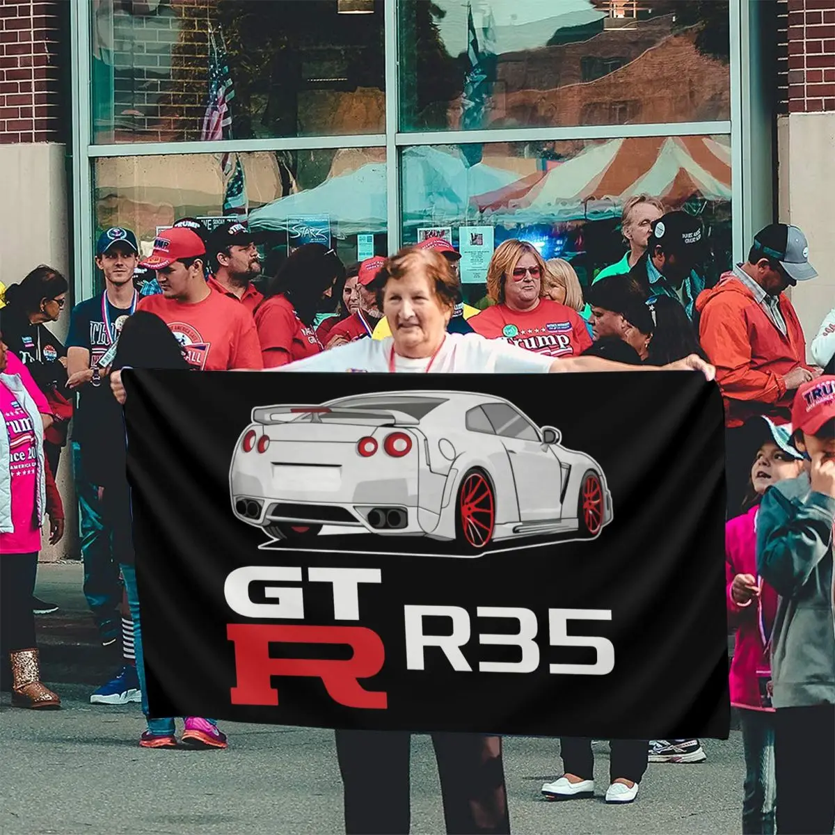 Nissan Gtr Flag - Nissan New Style Design Logo Printing Flag Banner ...