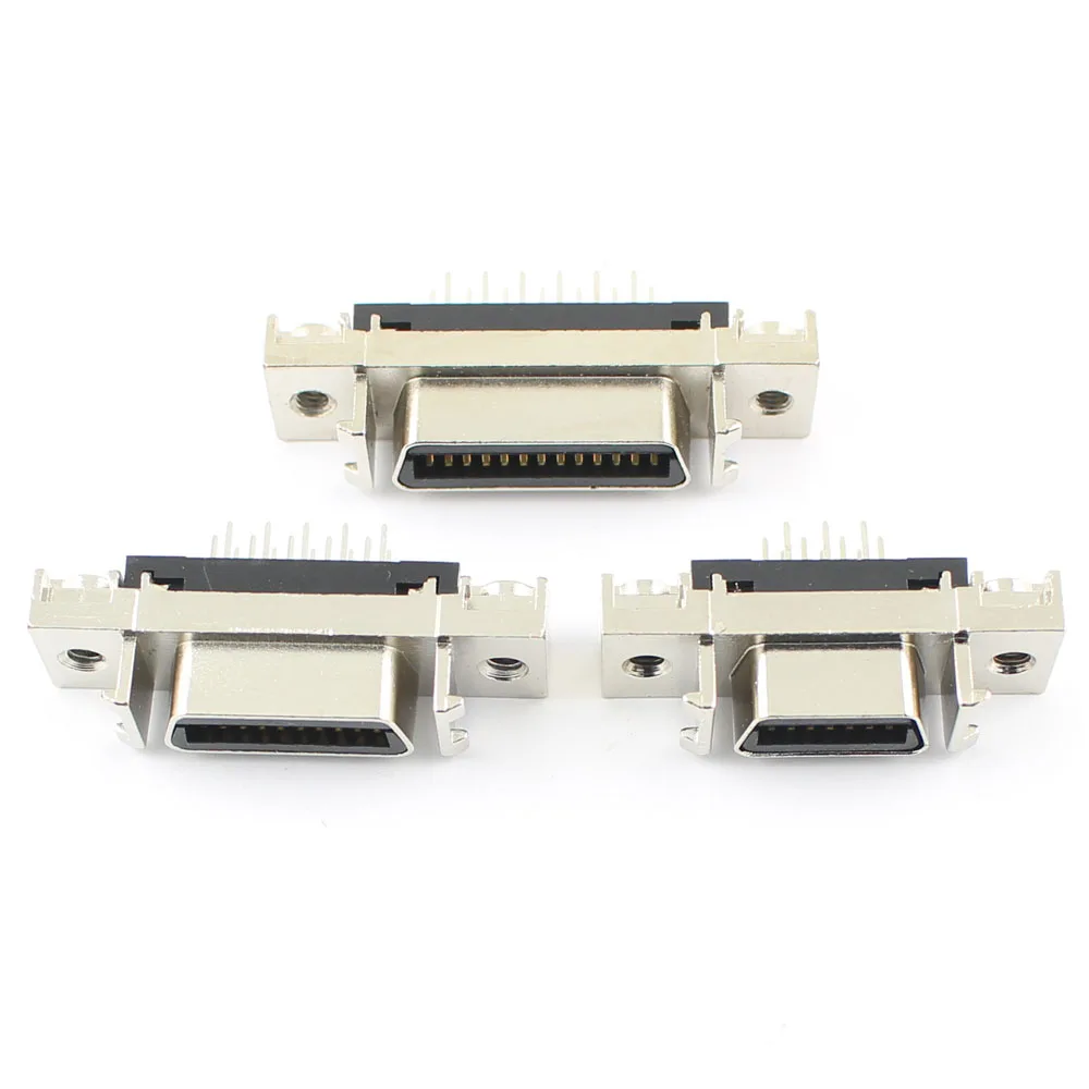 1pcs SCSI Female 14 20 26 Pin HPCN Slot Type Straight 180 Degree PCB ...