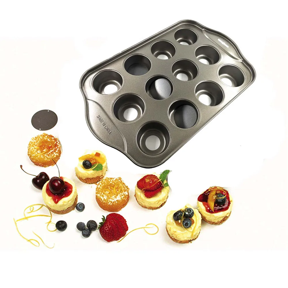 Cake-Muffin-Pan-Mini-Cheesecake-Pan-12-Cavity-Cupcake-Baking-Tray ...