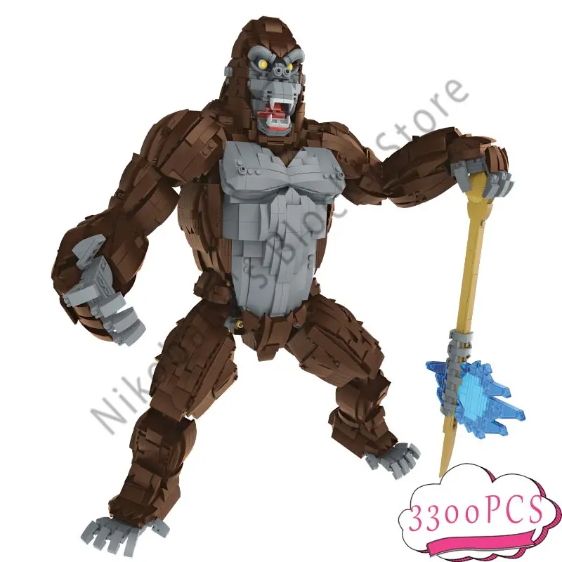 New 3300PCS+ Chimpanzees King Kong Building Blocks Monster Bricks Toys ...
