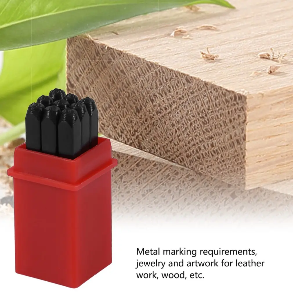 Number Stamp Punch Set Hardened Steel Metal Wood Leather Steel Punch ...