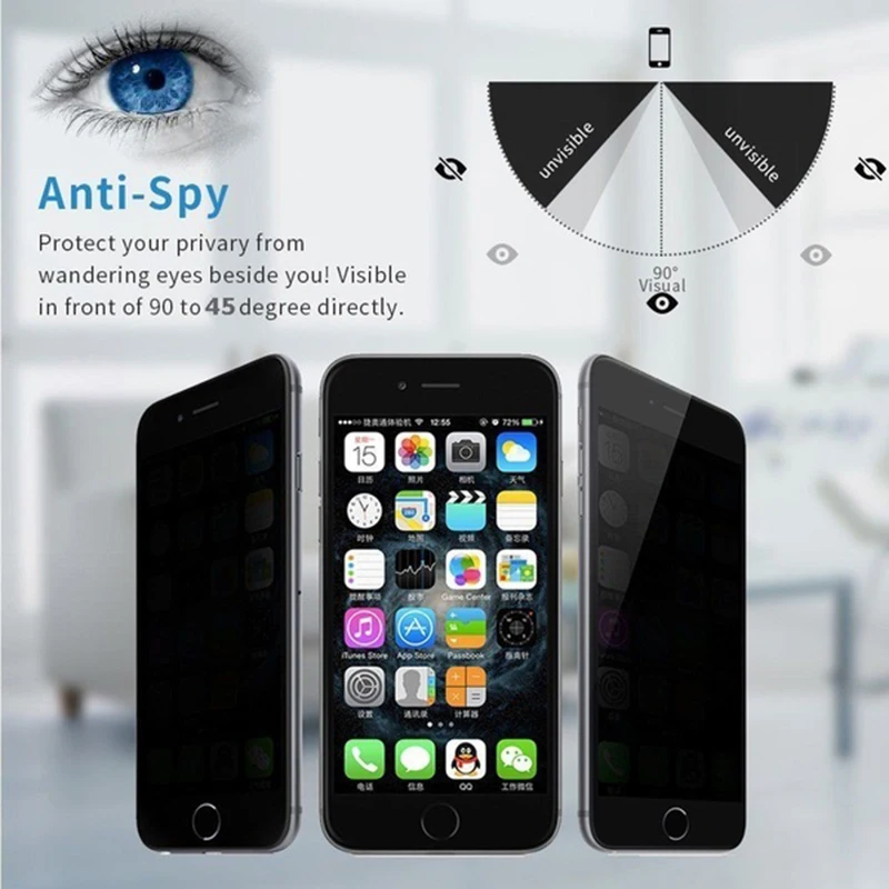 Anti-Spy Screen Protector For iPhone | asghedom.com