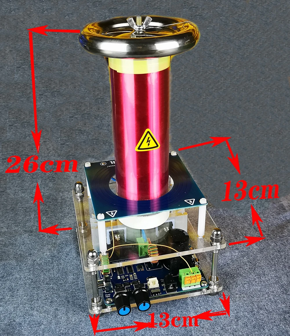NEW-Tesla-Coil-Desktop-Grade-Integrated-Solid-State-Music-Tesla-Coil ...