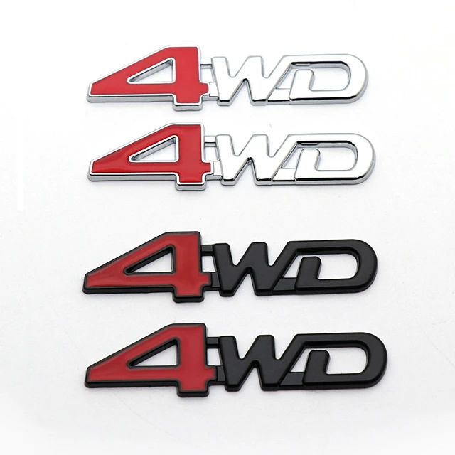 3D Metal Sticker 4WD Emblem Badge Decals For Toyota Sequoia, 51% OFF