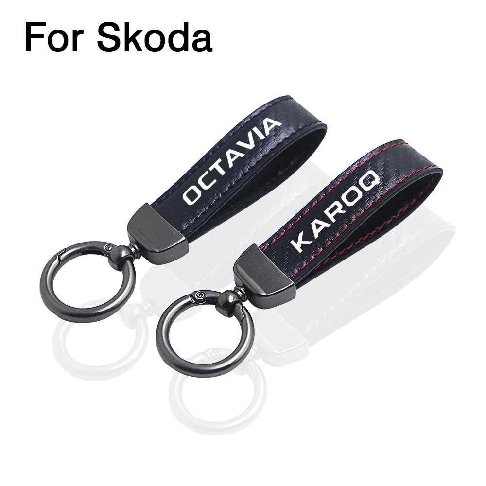 car-Key-chain-fiber-keychain-for-Skoda-octavia-2-3-a7-superb-2-3-kamiq ...