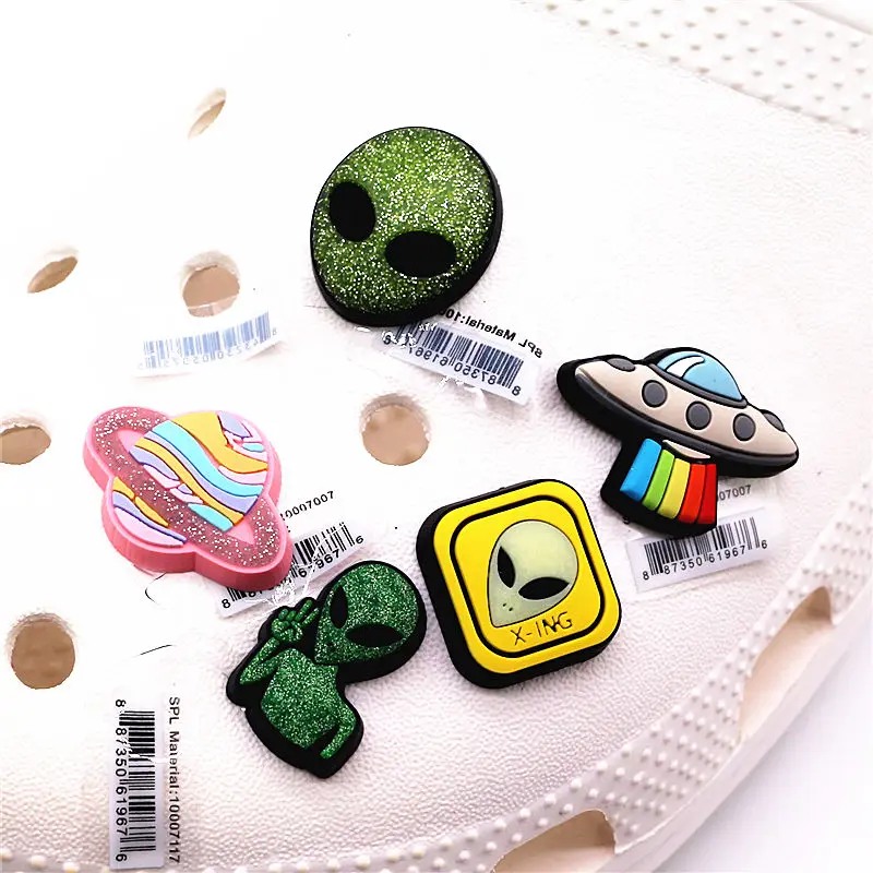 Novelty-Cute-Universe-Shoe-Charms-Accessories-Alien-UFO-Pink-Planet ...