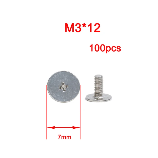 100PCS CM flat head screw C head cross head screw suitable laptop hinge ...