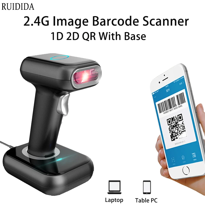 2D-QR-Wireless-Barcode-Scanner-Wired-With-Stand-2-4G-1D-CCD-PDF417-High ...