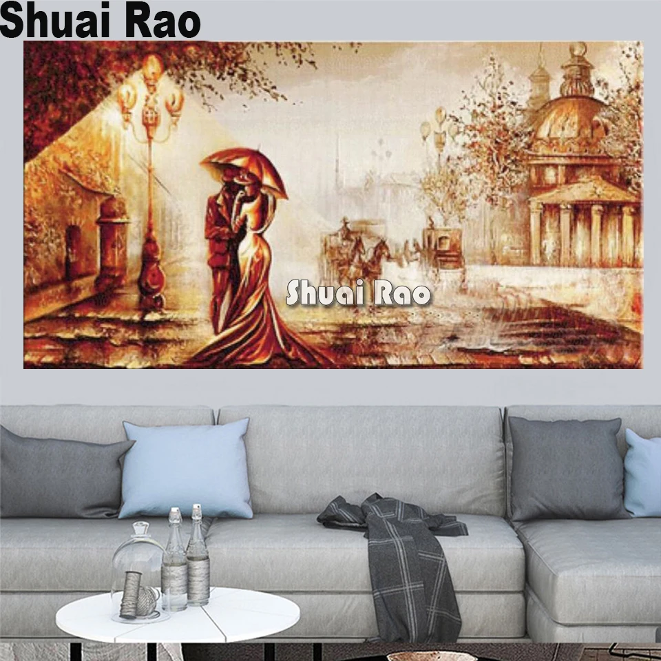 Grote Diamant Schilderij Abstracte Europese Koppels Romantische Liefde ...