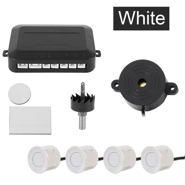 Universal Car Parking Sensor Kit with 4/8 Sensors Display/Buzzer Voice ...