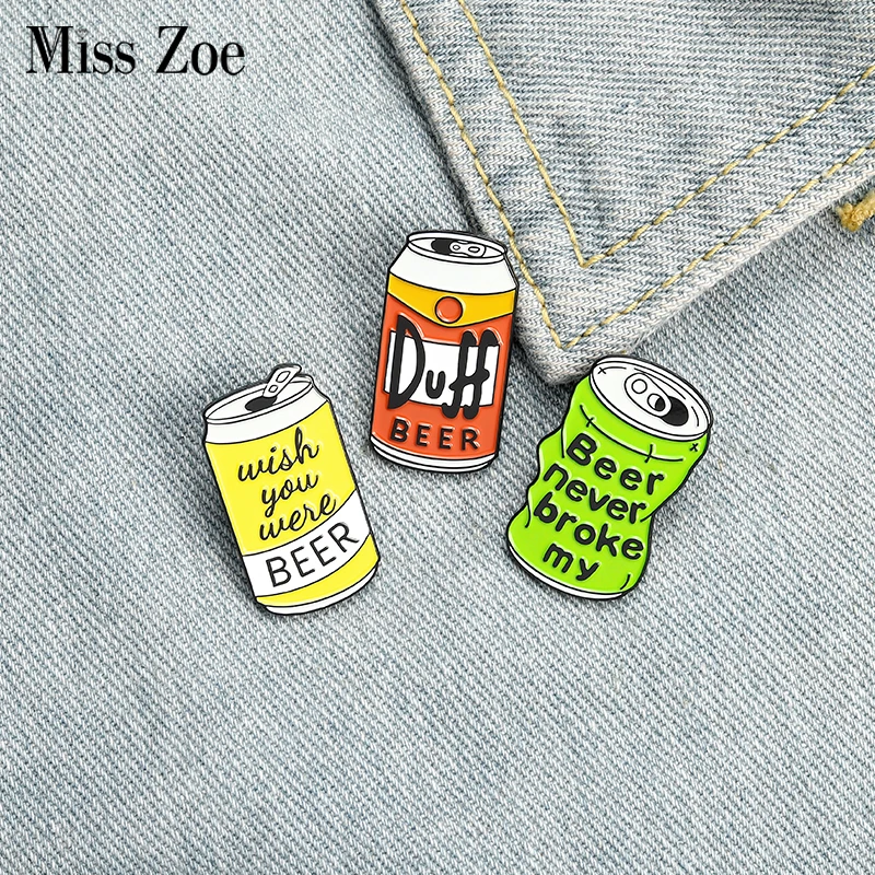 Beer-Can-Enamel-Pin-Custom-Duff-Beer-Brooch-Bag-Clothes-Lapel-Pin-Wish ...