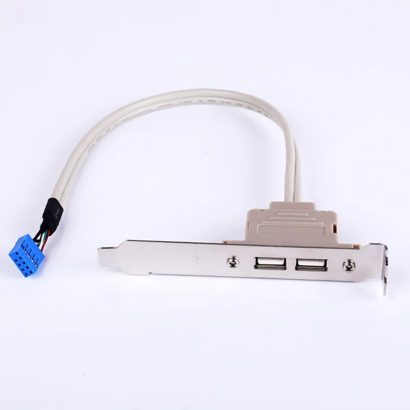 1pc Newest High Qulity Double Port USB Rear Motherboard Extension Cord ...
