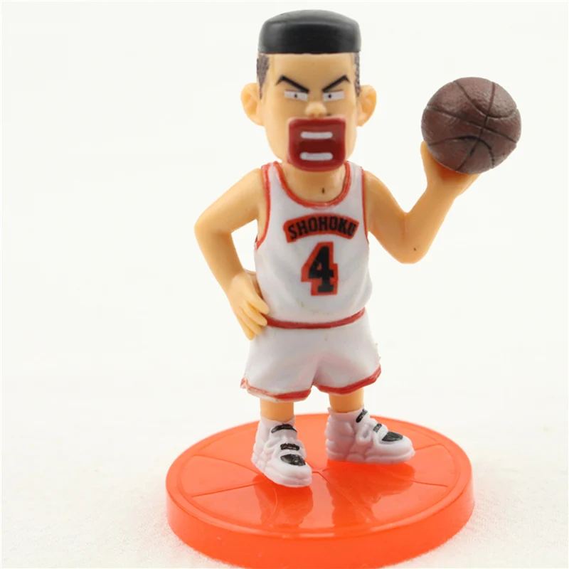 5pcs/set Slam Dunk Shohoku Basketball Player Action Figures Hanamichi ...
