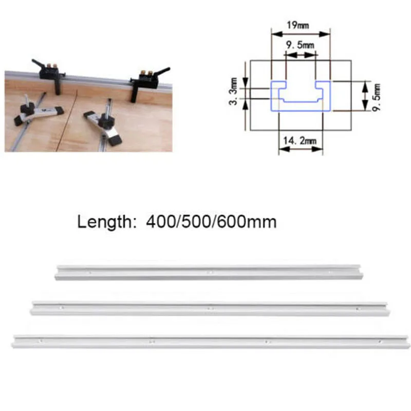 Woodworking T slot Slide Track Aluminium Alloy T tracks Miter Track For ...