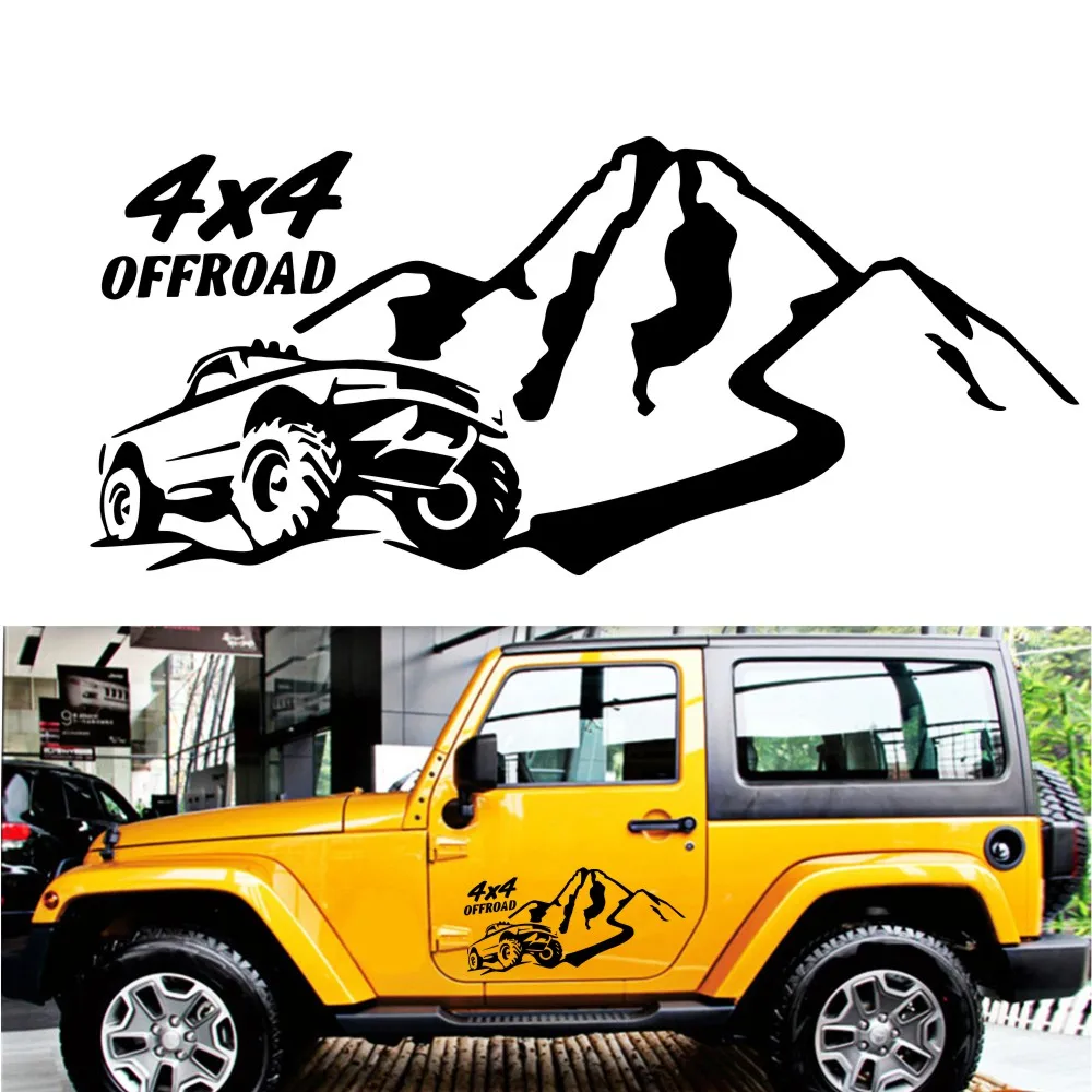 Doordash-1PCS-4X4-Off-Road-Vehicle-Car-Stickers-Outdoor-Hill-Vinyl ...