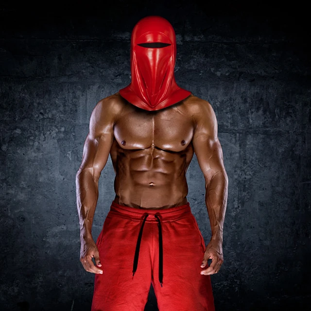 Emperor's Royal Guard Soldiers Full Head Cosplay Red Helmet Mask ...