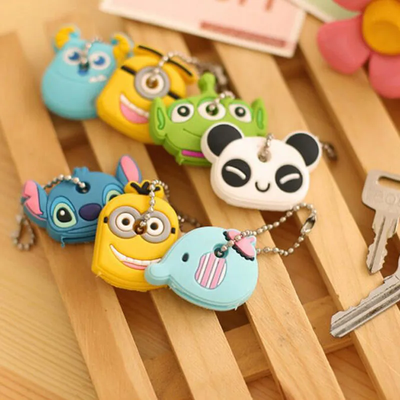 15-pcs-lot-Cute-Cartoon-Key-Holder-Plastic-Creative-Portable-Phone-Key ...