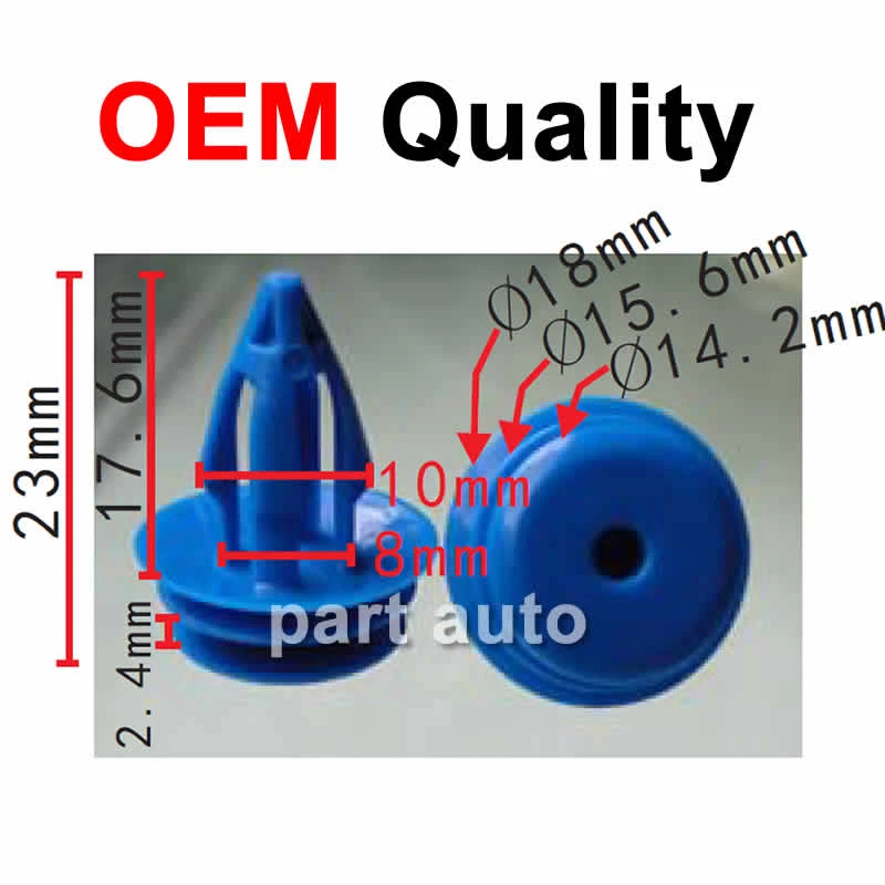 100 / 1000 OEM LR027255 For Land Rover Range Rover Evoque Plastic Clips ...