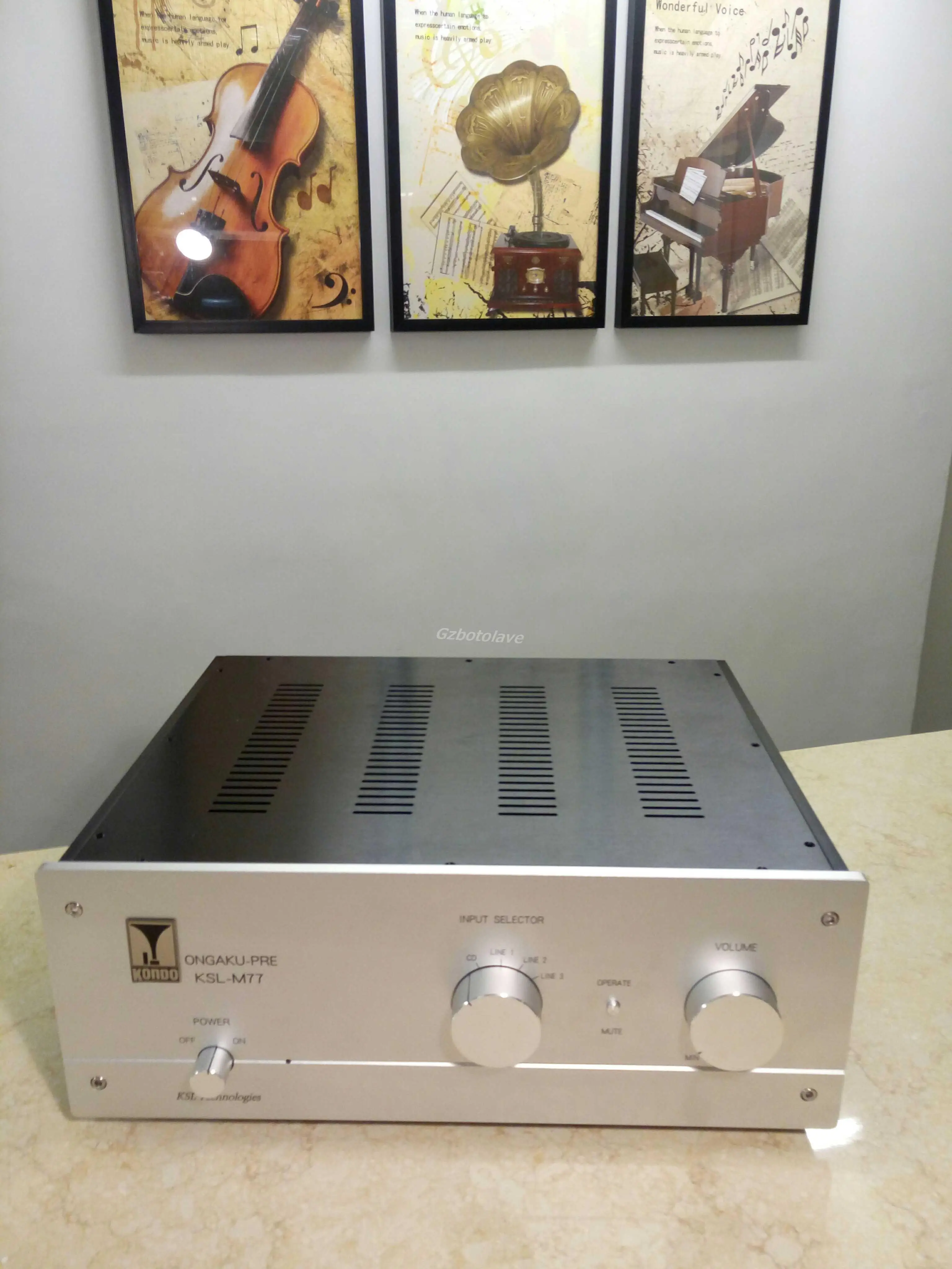 NEW-fashion-Aluminum-panel-Steel-body-amplifier-Chassis-Case-Box ...