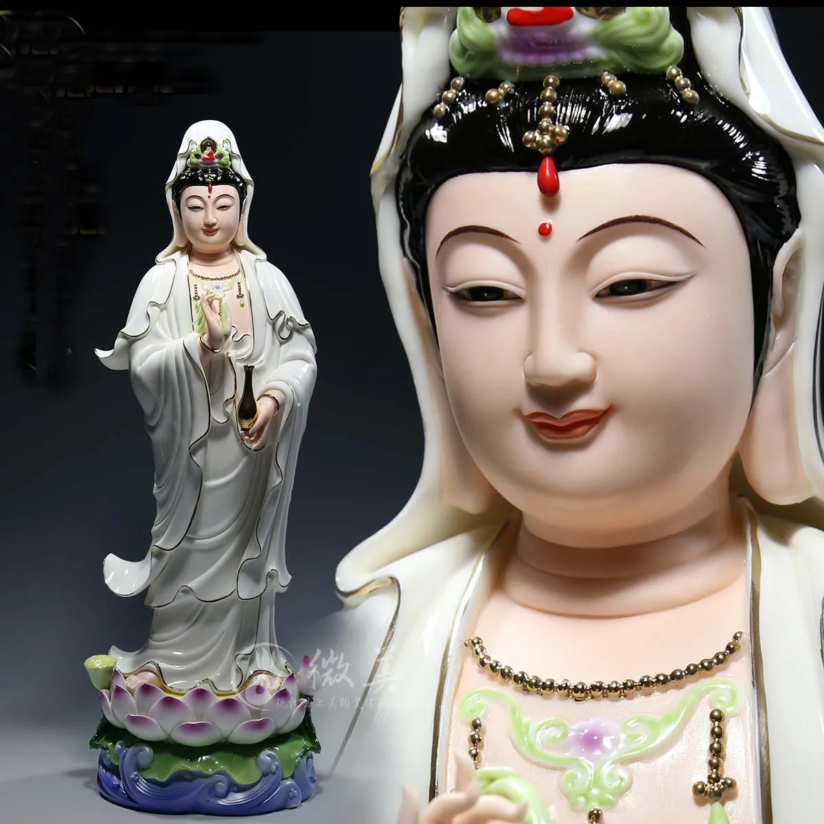 40cm large 2022 HOME high grade Buddha statue Guanyin Avalokiteshvara ...