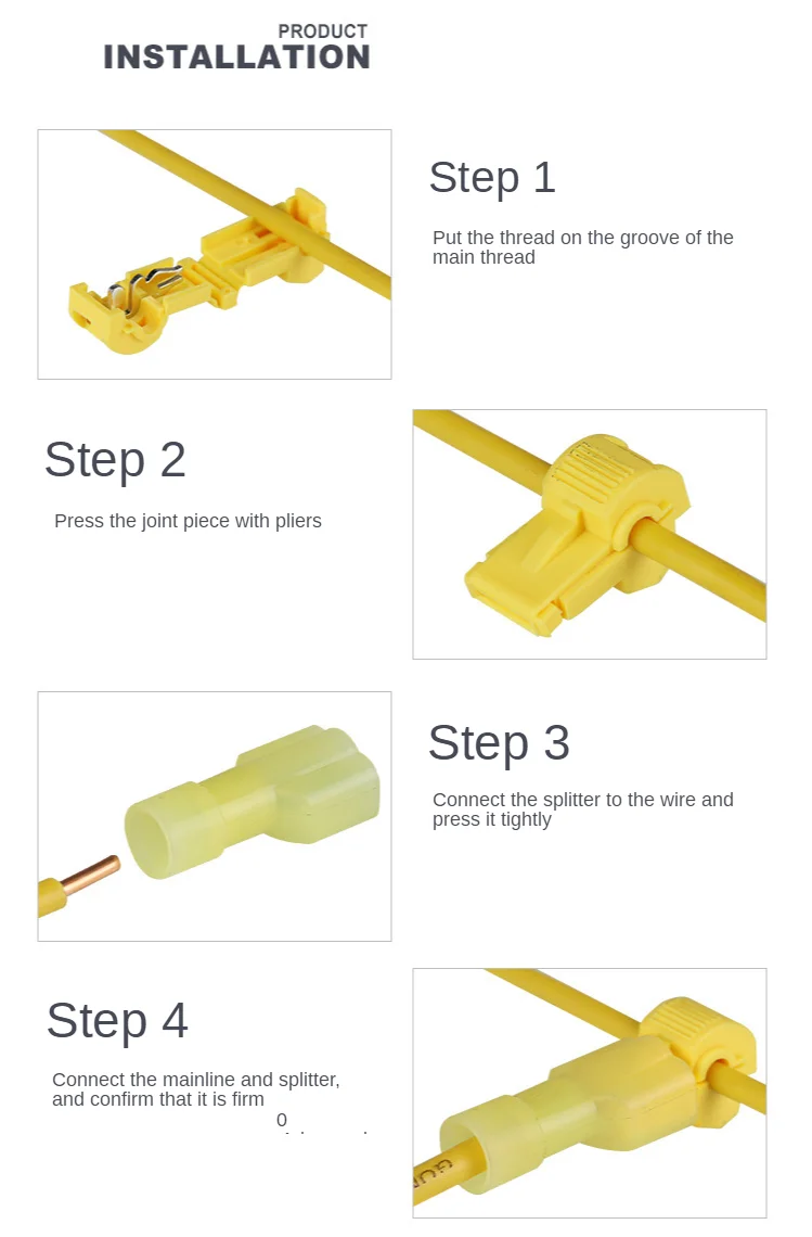 50pcs(25set) Quick Electrical Cable Connectors Snap Splice Lock Wire ...