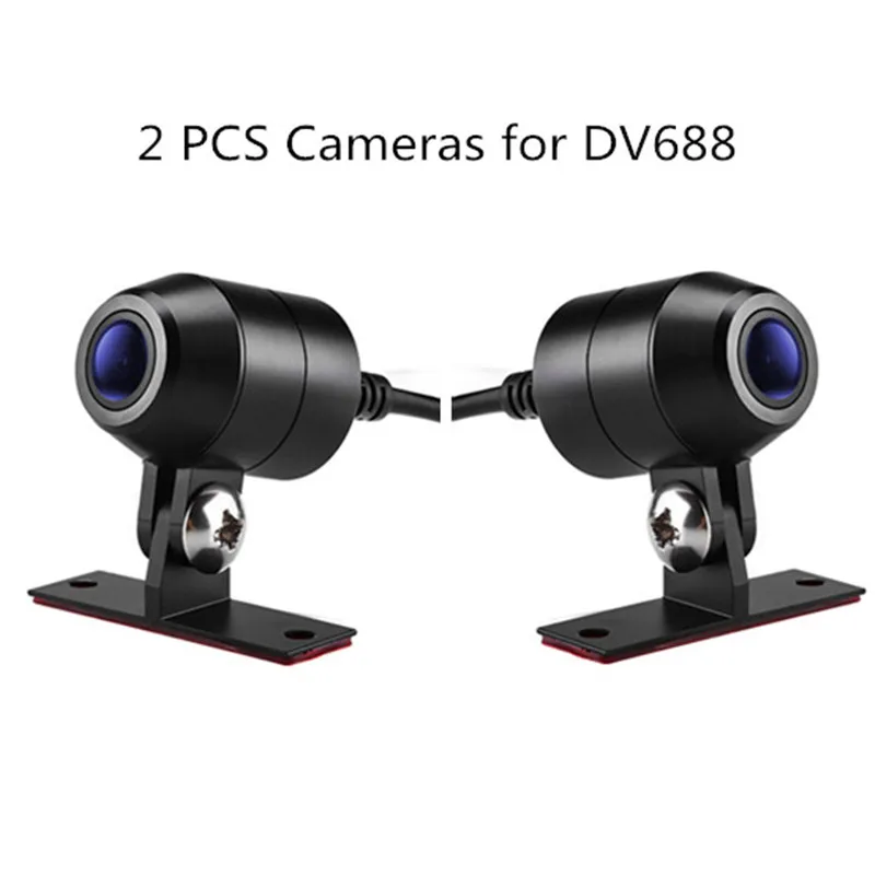 Motorcycle Front And Rear Lens Cameras Full Hd 1080p 30fps Cameras For ...