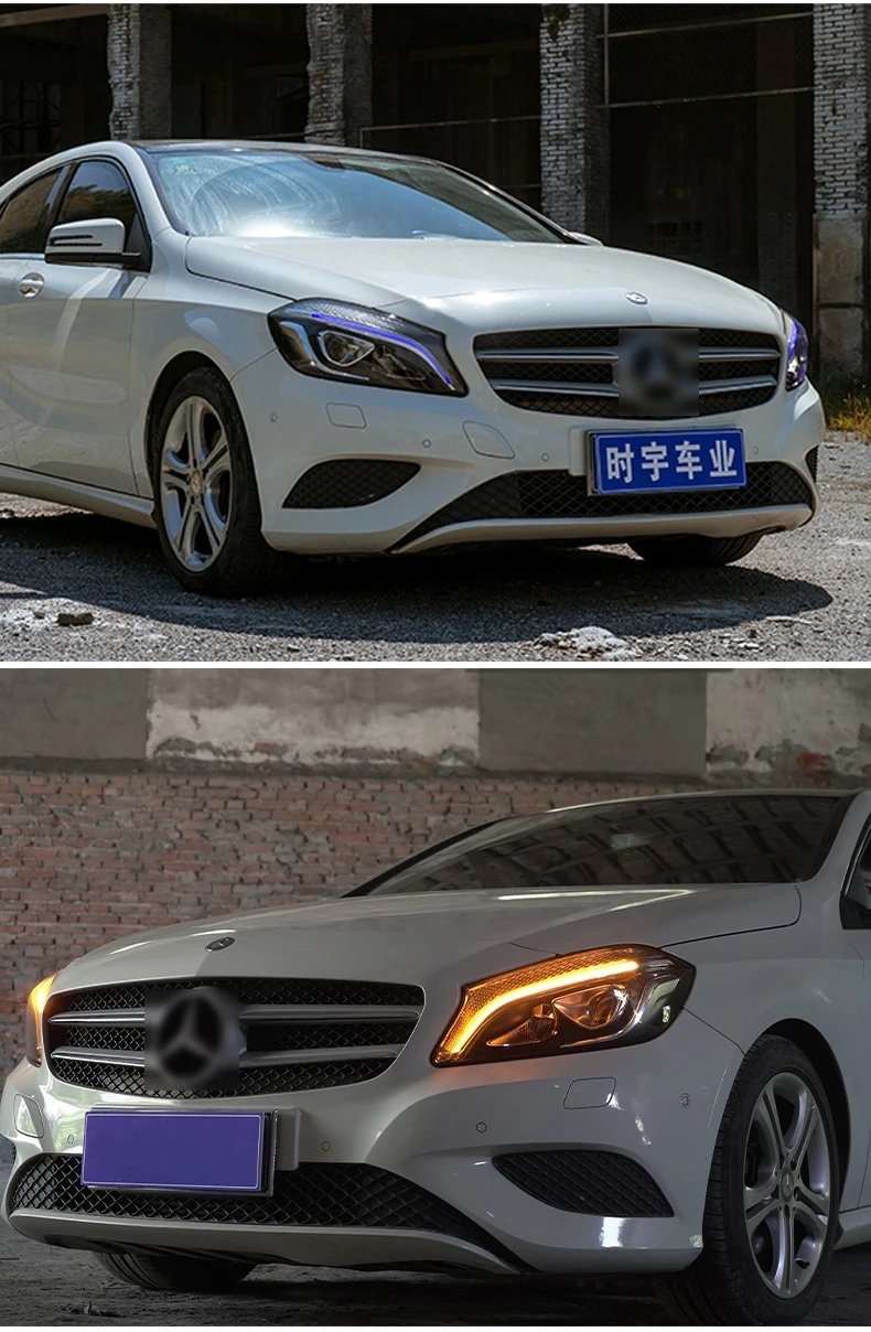 Car Styling Head Lamp Light For W176 Headlights 2013-2018 A200 Led ...