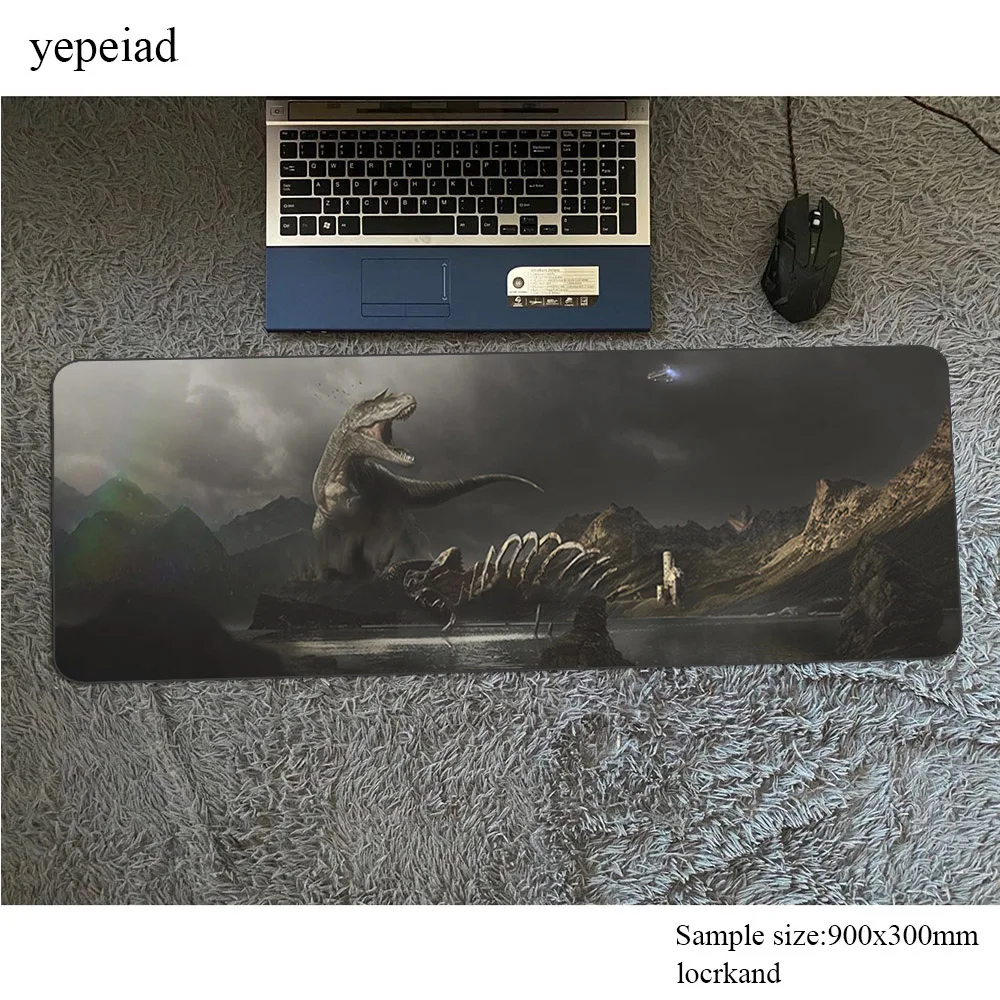 Dinosaur-padmouse-Custom-gaming-mousepad-game-900x300x4mm-large-mouse ...