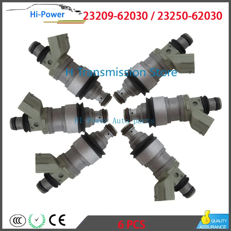 1/6PCS 23209 62030 23250 62030 fuel injector for TOYOTA NA Camry 3.0L ...
