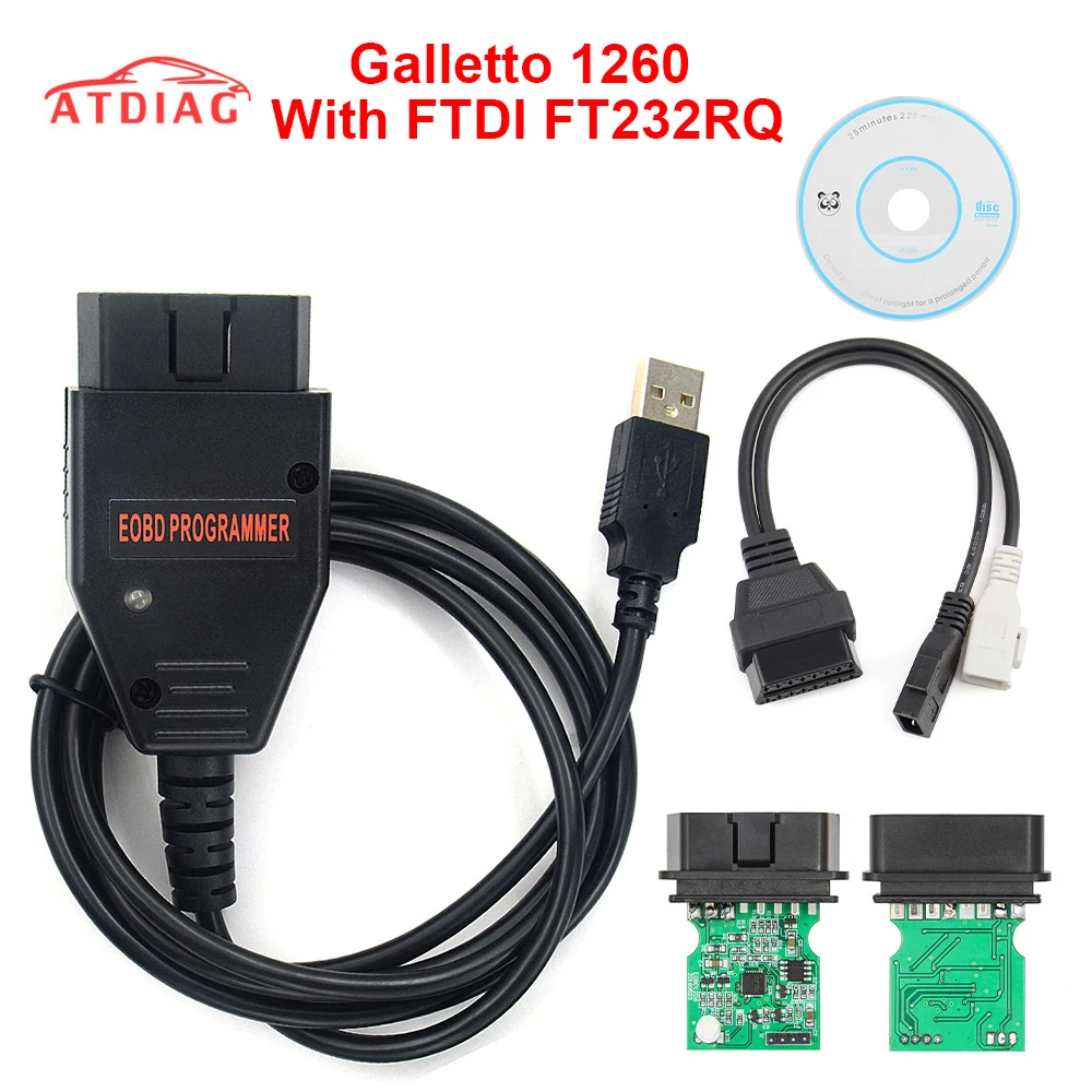 Galletto-1260-FTDI-FT232-EOBD-ECU-Programmer-Read-Write-Car-ECU-Flasher ...