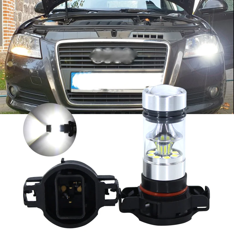 2PCS White CANBUS H16 5202 PS19W PSY24W LED Bulbs for AUDI A3 8P ...