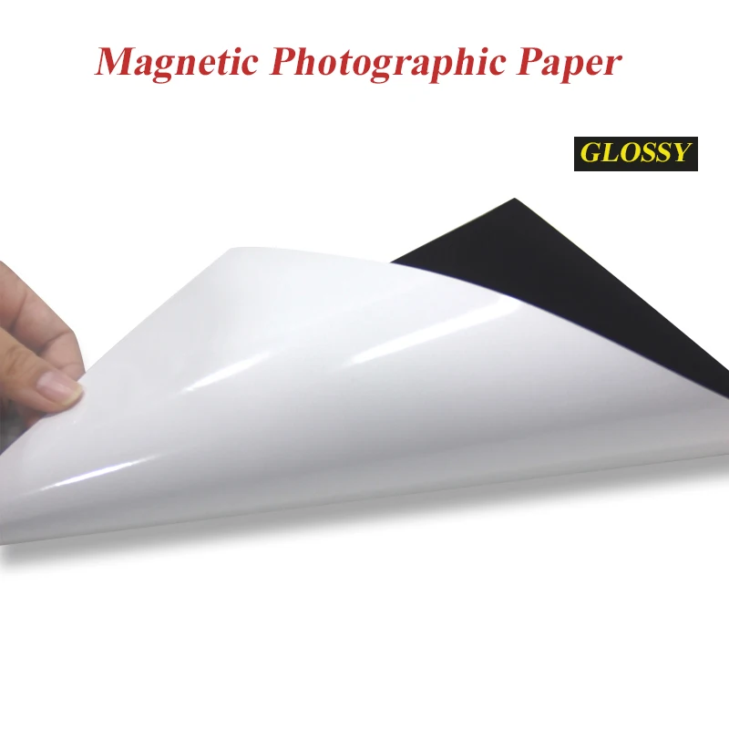 magnetic photographic paper A4 4R magnetic paste inkjet printing photo ...