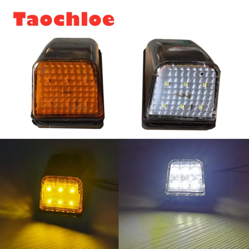 1pair 6LED White Amber 24v top lamp for Volvo heavy truck FH FM Truck ...