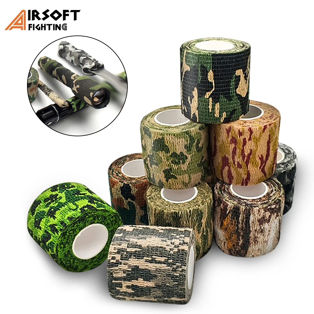 Tactical Camo Tape 5cm*4.5M Self Adhesive Camouflage Tape Outdoor ...